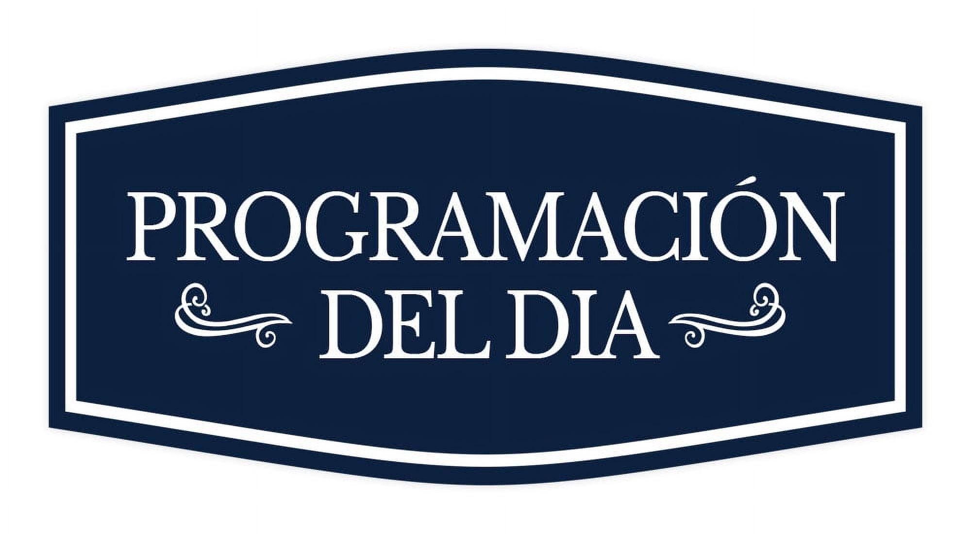 Signs ByLITA Fancy Programacion del Dia Easy Installation | Classroom ...