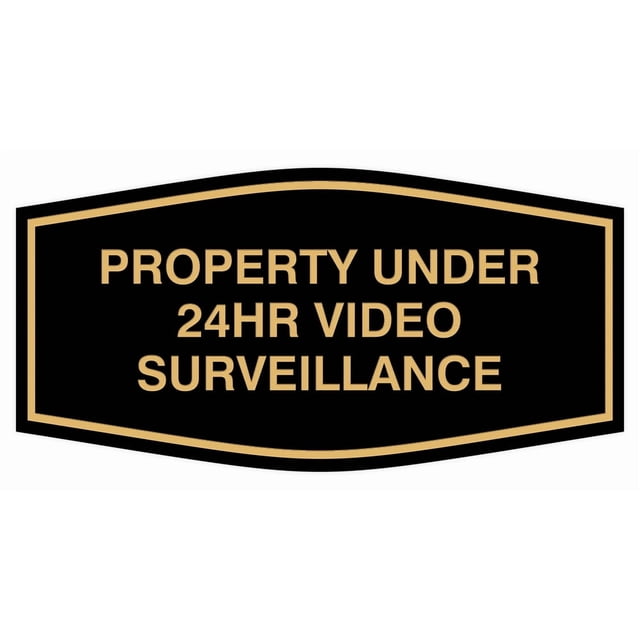 Signs ByLITA Fancy Property Under 24Hr Audio and Video Recording Sign ...