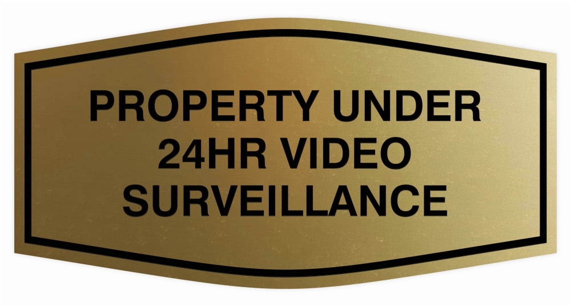 Signs ByLITA Fancy Property Under 24Hr Audio and Video Recording Sign ...