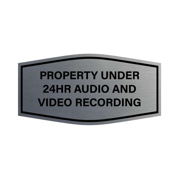 Video And Audio Surveillance Signs