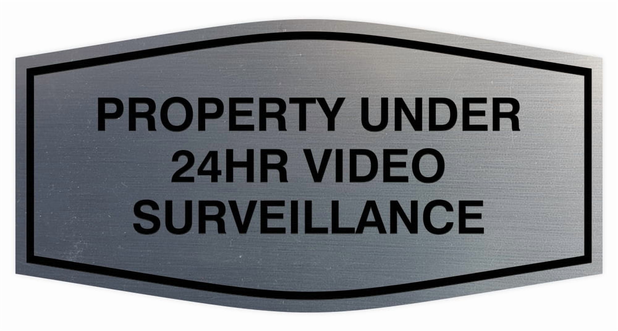 Signs ByLITA Large Fancy 24Hr Audio/Video Recording Sign for Office ...