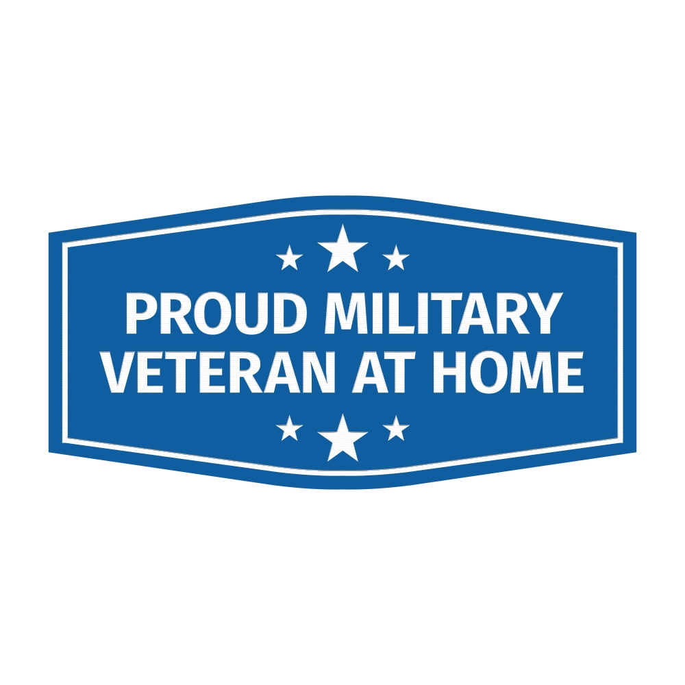 Signs ByLITA Fancy Proud Military Veteran at Home Easy Installation ...
