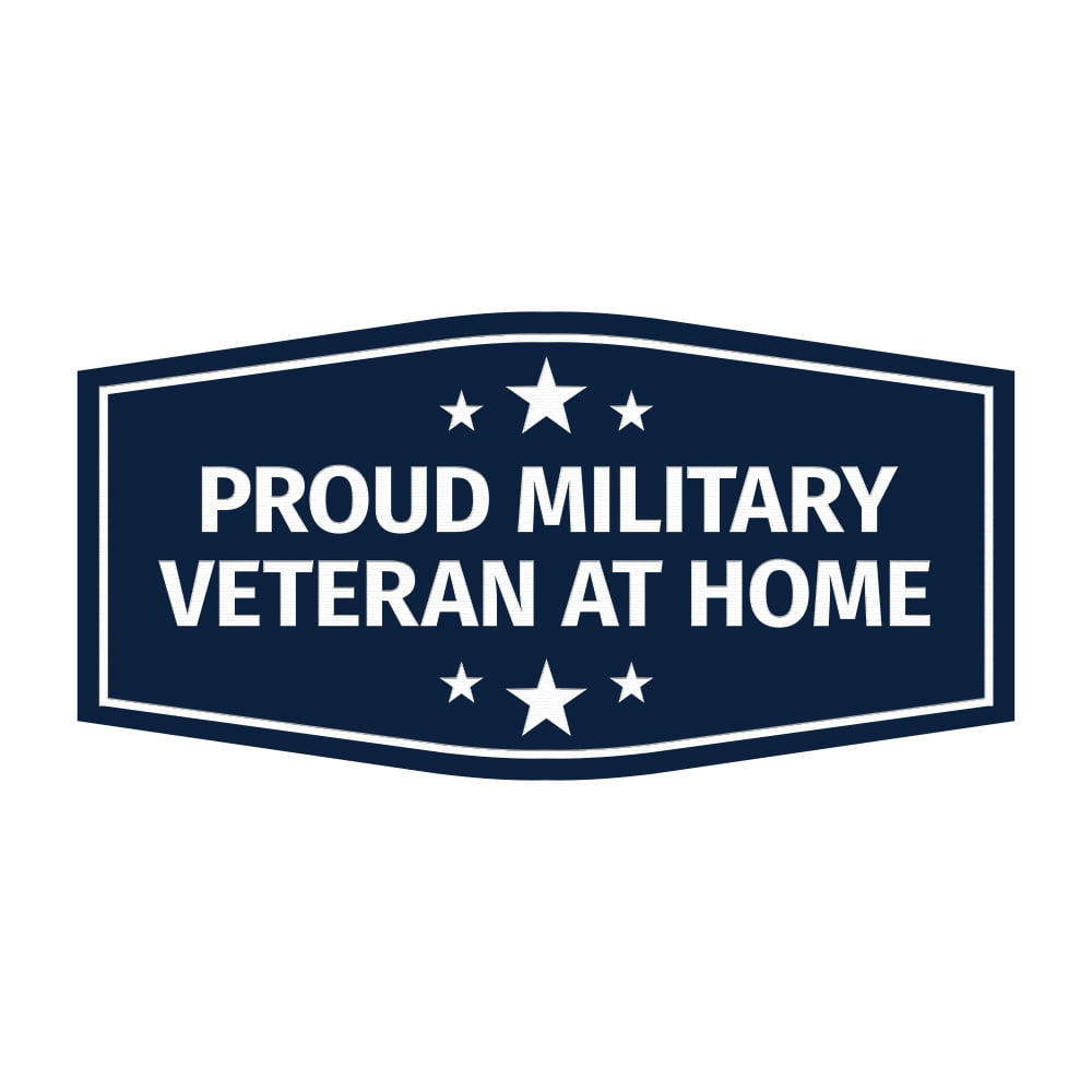 Signs ByLITA Fancy Proud Military Veteran at Home Easy Installation ...