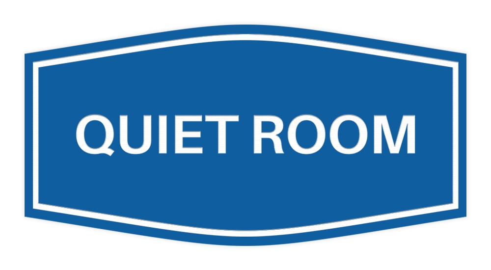 Signs ByLITA Fancy Quiet Room Sign (Blue) - Medium - Walmart.com