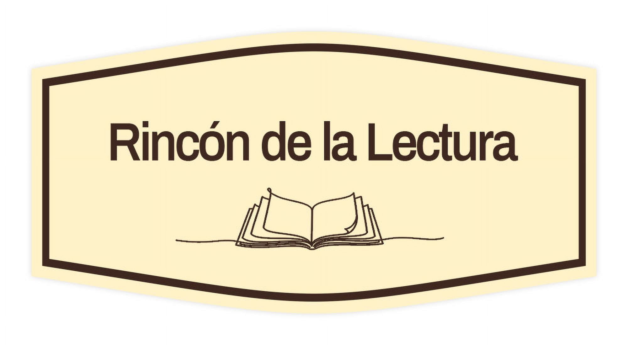Signs ByLITA Fancy Rincon de la Lectura Easy Installation | Classroom ...