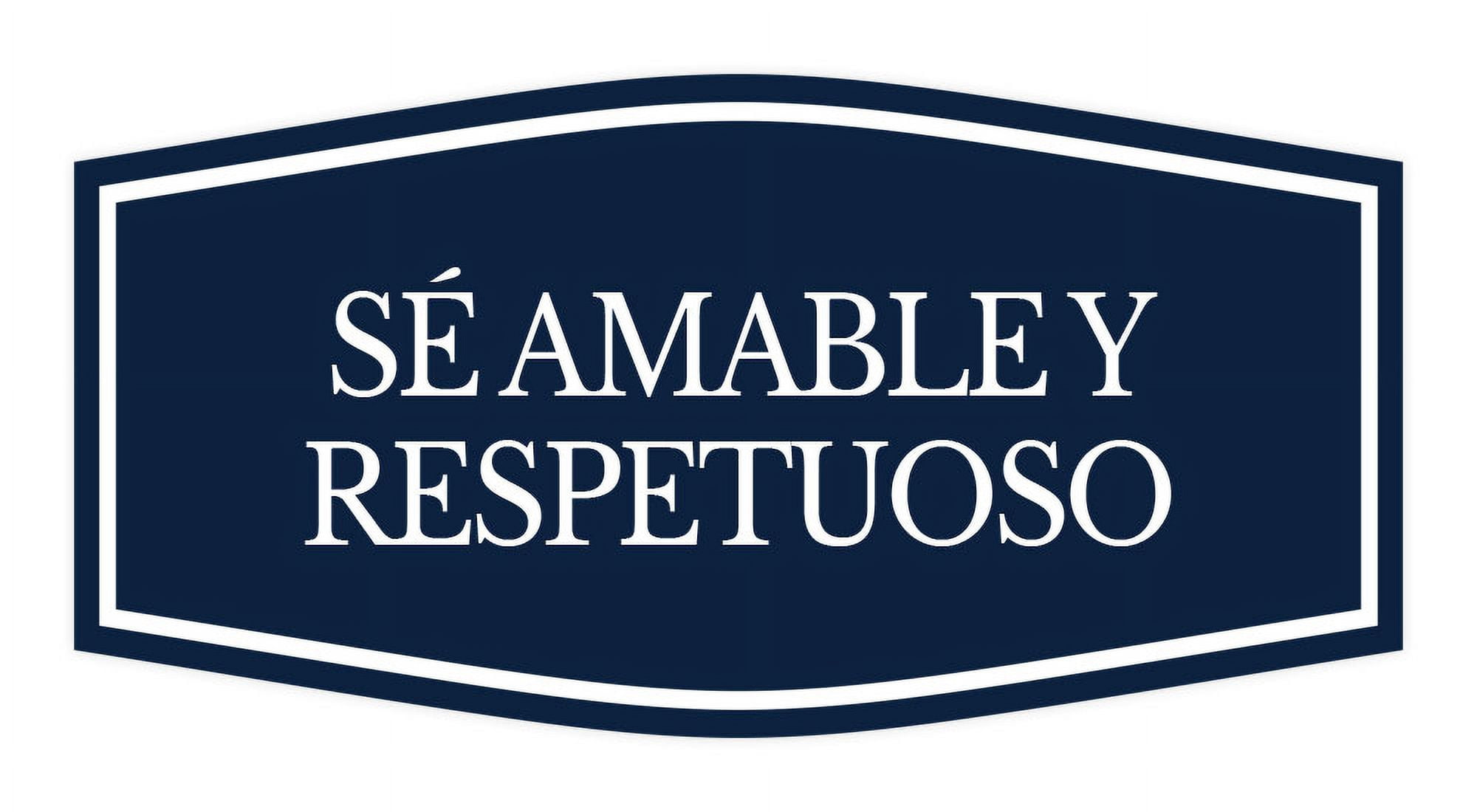 Signs ByLITA Fancy Sé amable y respetuoso Easy Installation | Classroom ...