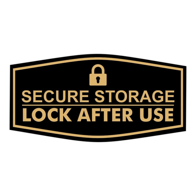 Signs ByLITA Fancy Secure Storage Lock After Use Durable ABS Plastic ...