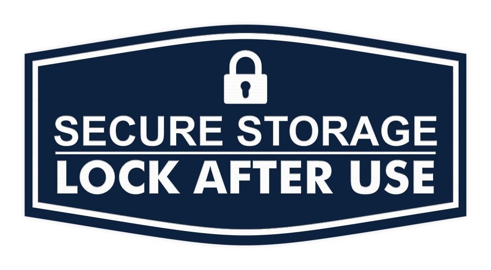 Signs ByLITA Fancy Secure Storage Lock After Use Durable ABS Plastic ...