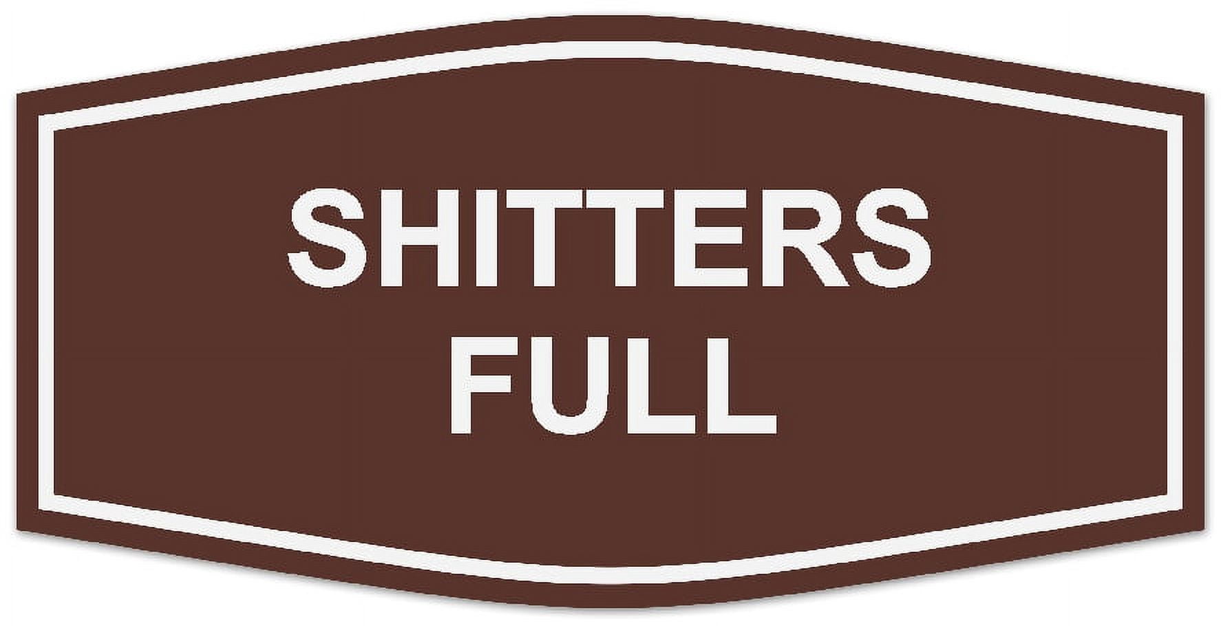 Signs ByLITA Fancy Shitters Full Sign - Laser-Engraved Lettering ...