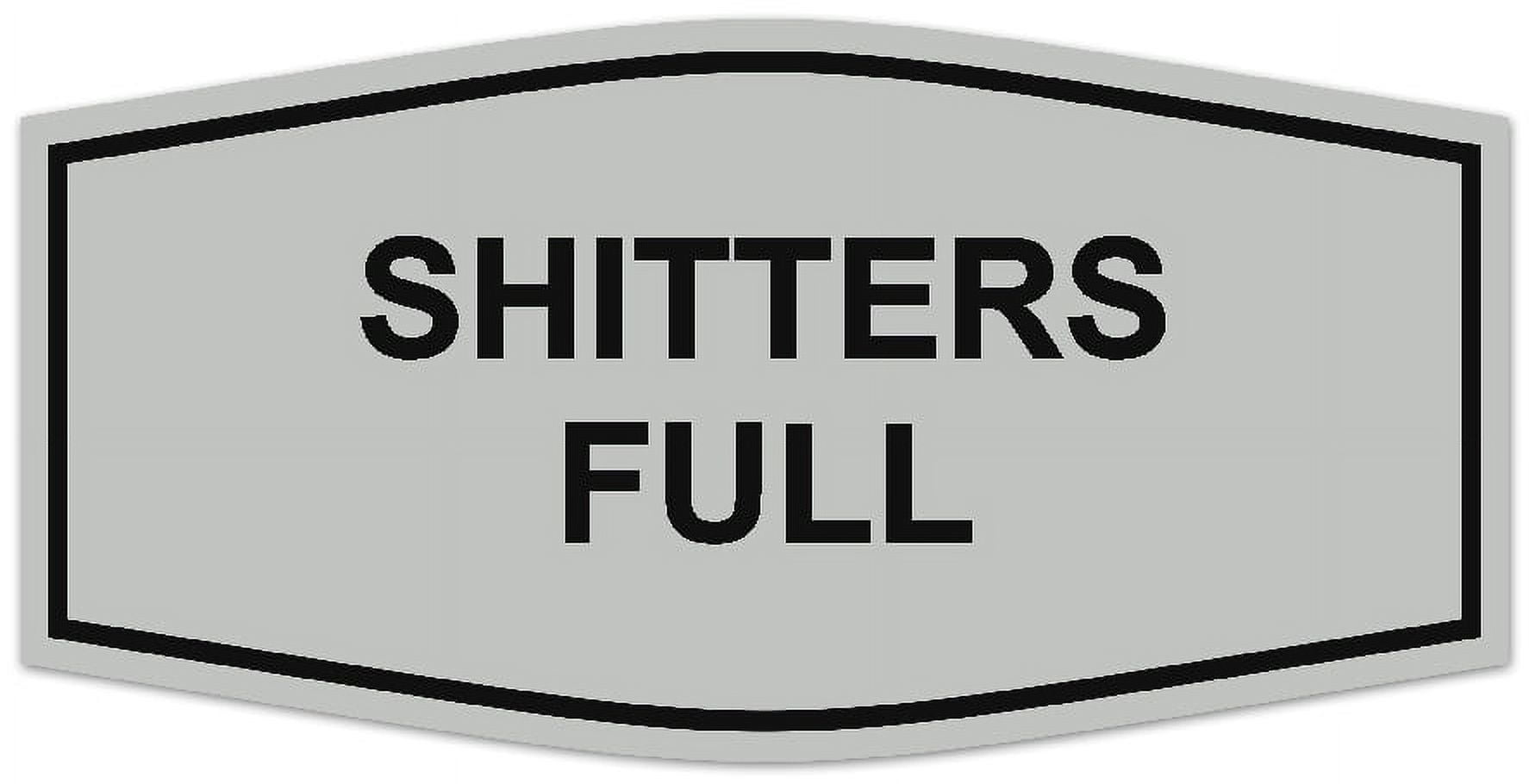 Signs ByLITA Fancy Shitters Full Sign - Laser-Engraved Lettering ...