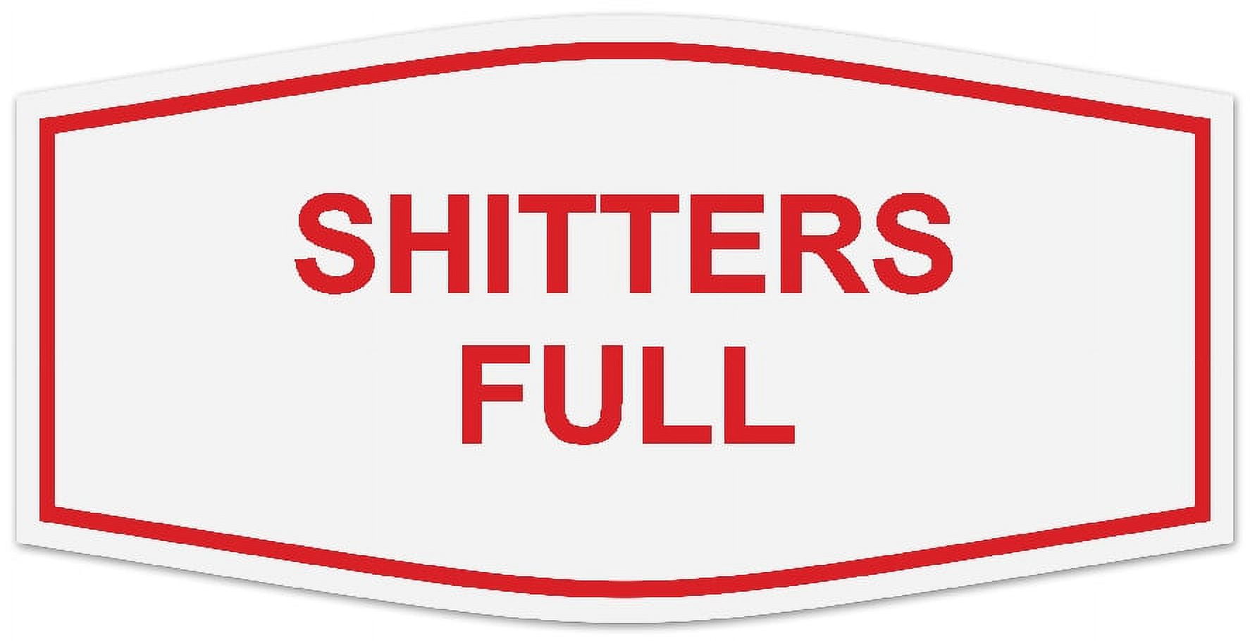 Signs ByLITA Fancy Shitters Full Sign - Laser-Engraved Lettering ...