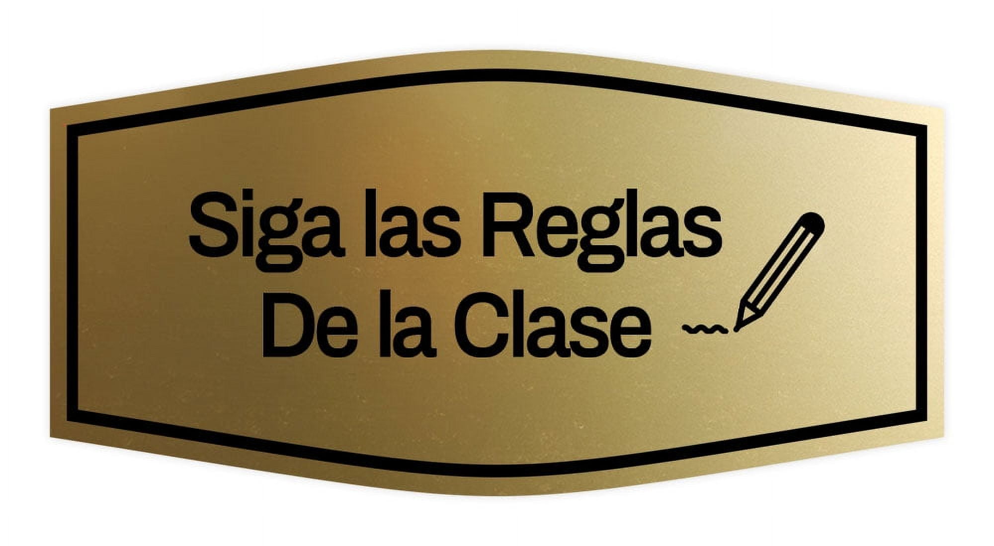 Signs ByLITA Fancy Siga las Reglas de la Clase Easy Installation ...