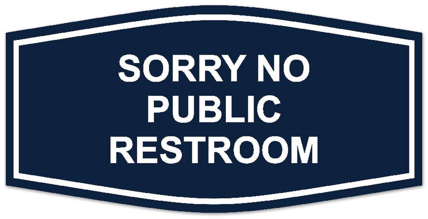 Signs ByLITA Fancy Sorry No Public Restroom Sign - Laser-Engraved ...