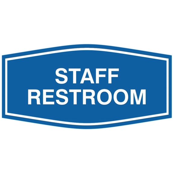 Signs ByLITA Fancy Staff Restroom Sign (Light Grey/Burgundy) - Medium 5 ...