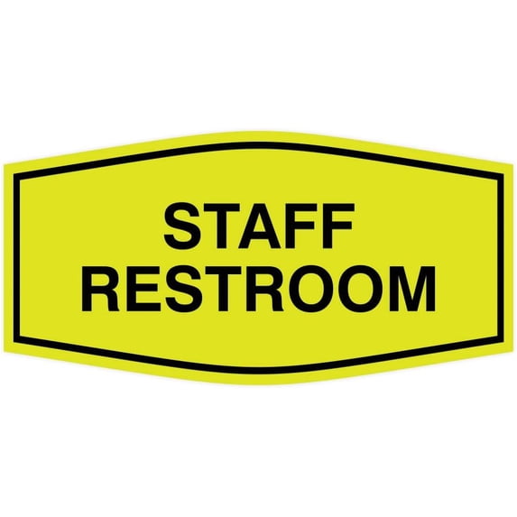 Signs ByLITA Fancy Staff Restroom Sign (Light Grey/Burgundy) - Medium 5 ...