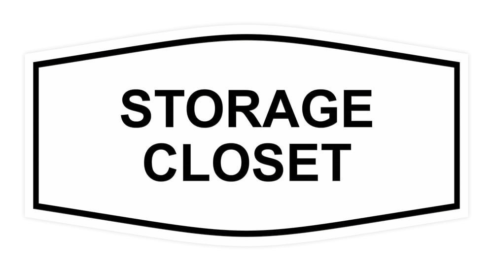Signs ByLITA Fancy Storage Closet Sign (White) - Large - Walmart.com