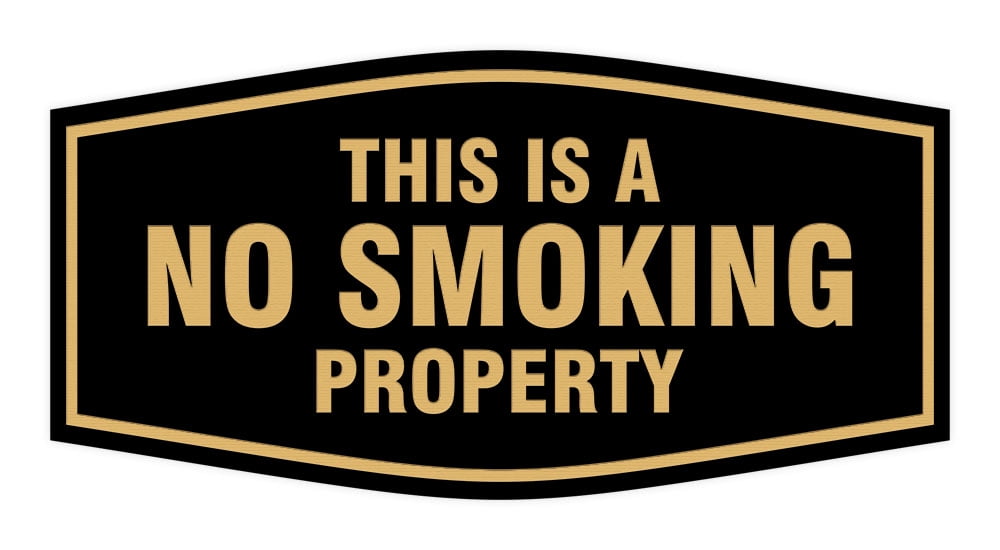 Signs ByLITA Fancy This is a No Smoking Property Durable ABS Plastic ...