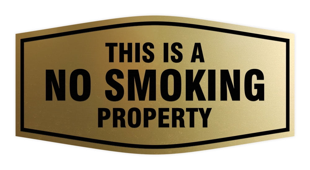 Signs ByLITA Fancy This is a No Smoking Property Durable ABS Plastic ...