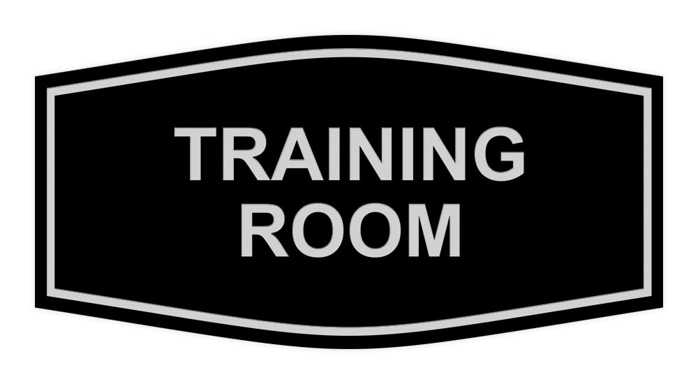 Signs ByLITA Fancy Training Room Sign (Black / Silver) - Small ...