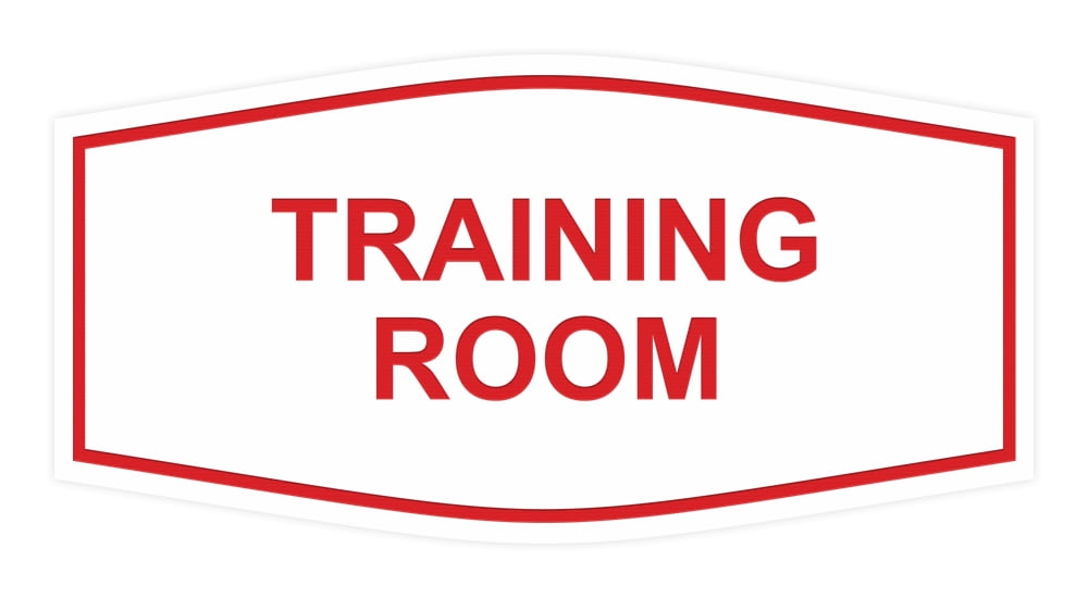 Signs ByLITA Fancy Training Room Sign (White/Red) - Large - Walmart.com