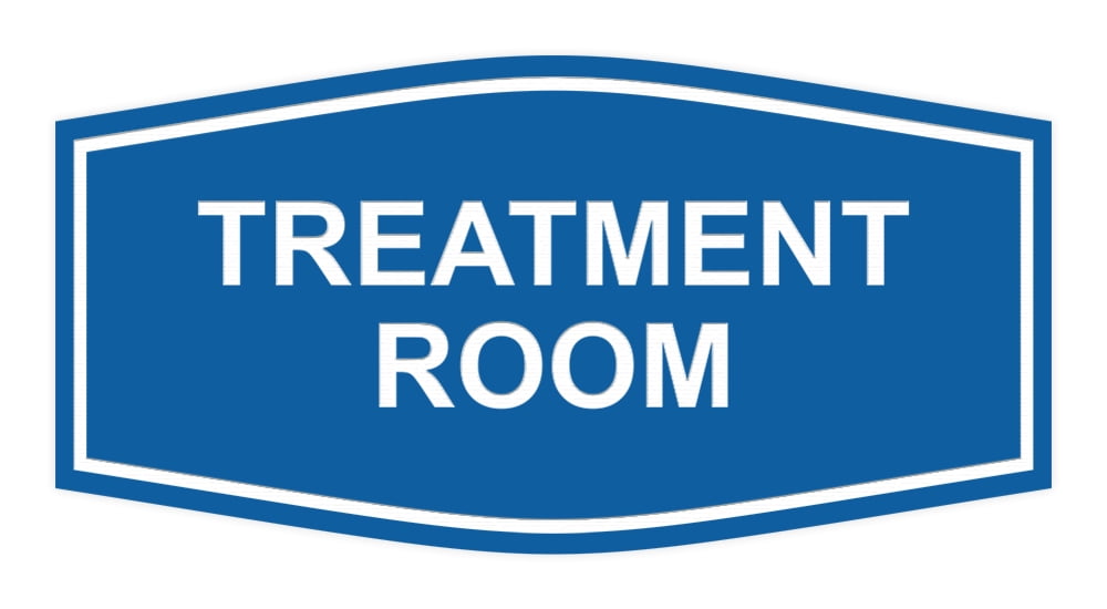 Signs ByLITA Fancy Treatment Room Sign (Blue) - Large - Walmart.com