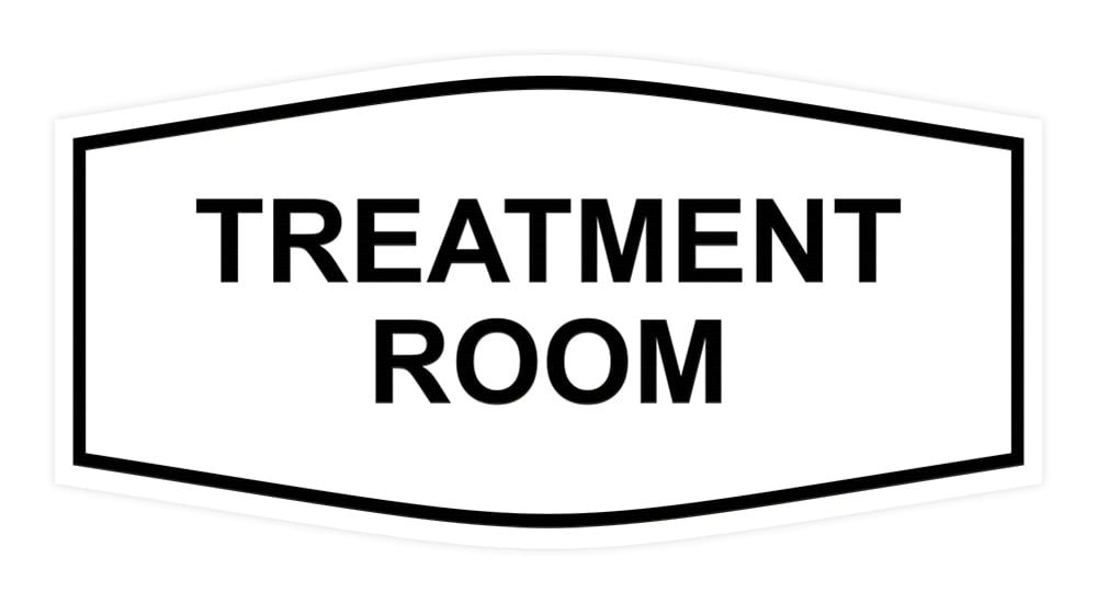 Signs ByLITA Fancy Treatment Room Sign (White) - Large - Walmart.com
