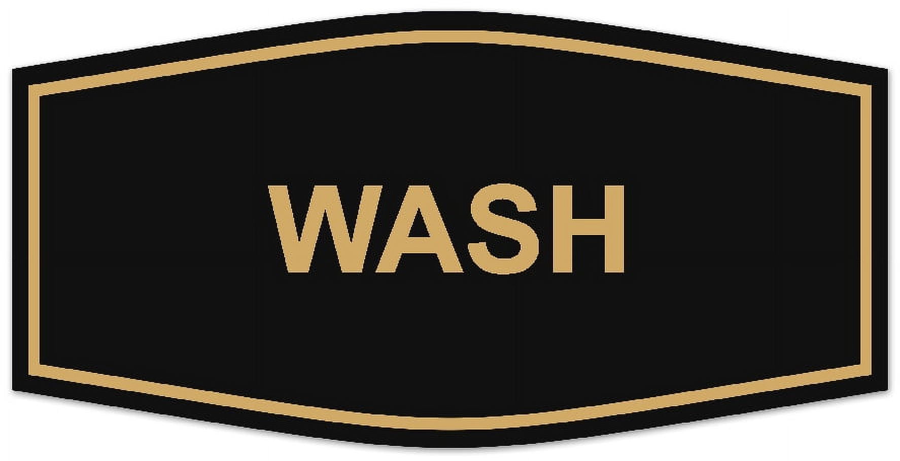 Signs ByLITA Fancy Wash Sign - Laser-Engraved Lettering | Durable ABS ...