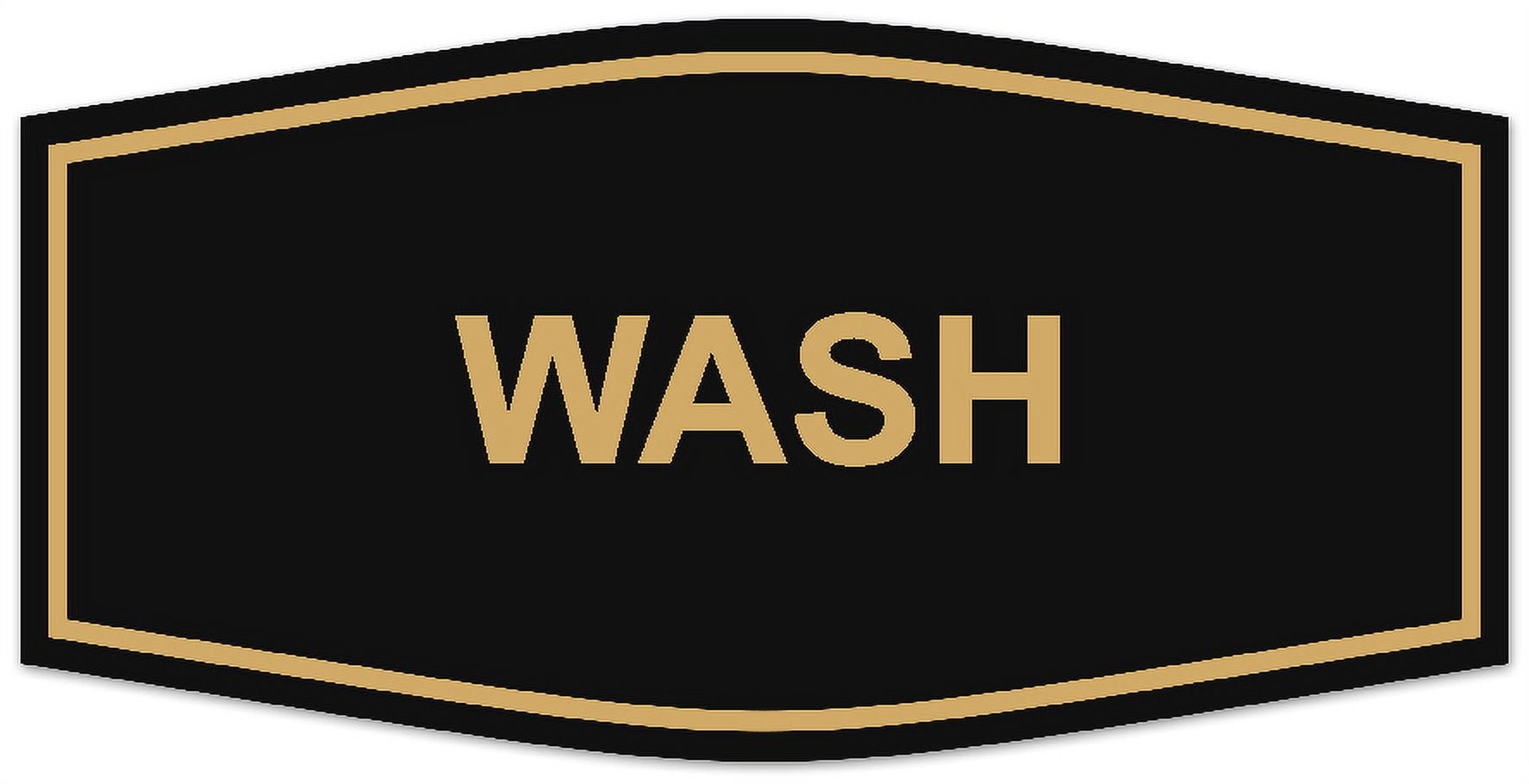 Signs ByLITA Fancy Wash Sign - Laser-Engraved Lettering | Durable ABS ...