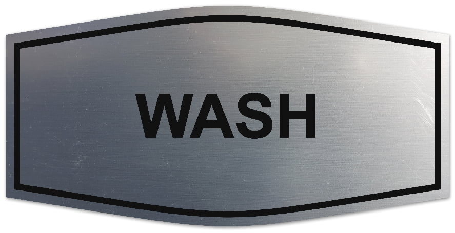 Signs ByLITA Fancy Wash Sign - Laser-Engraved Lettering | Durable ABS ...