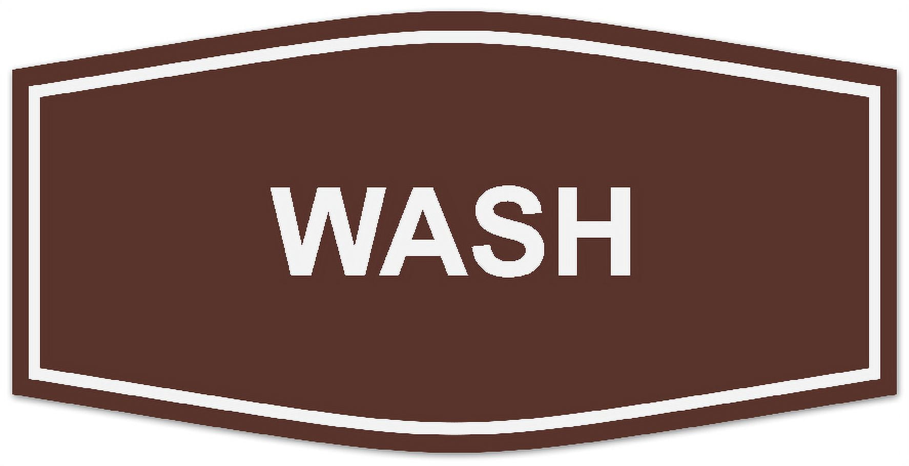 Signs ByLITA Fancy Wash Sign - Laser-Engraved Lettering | Durable ABS ...