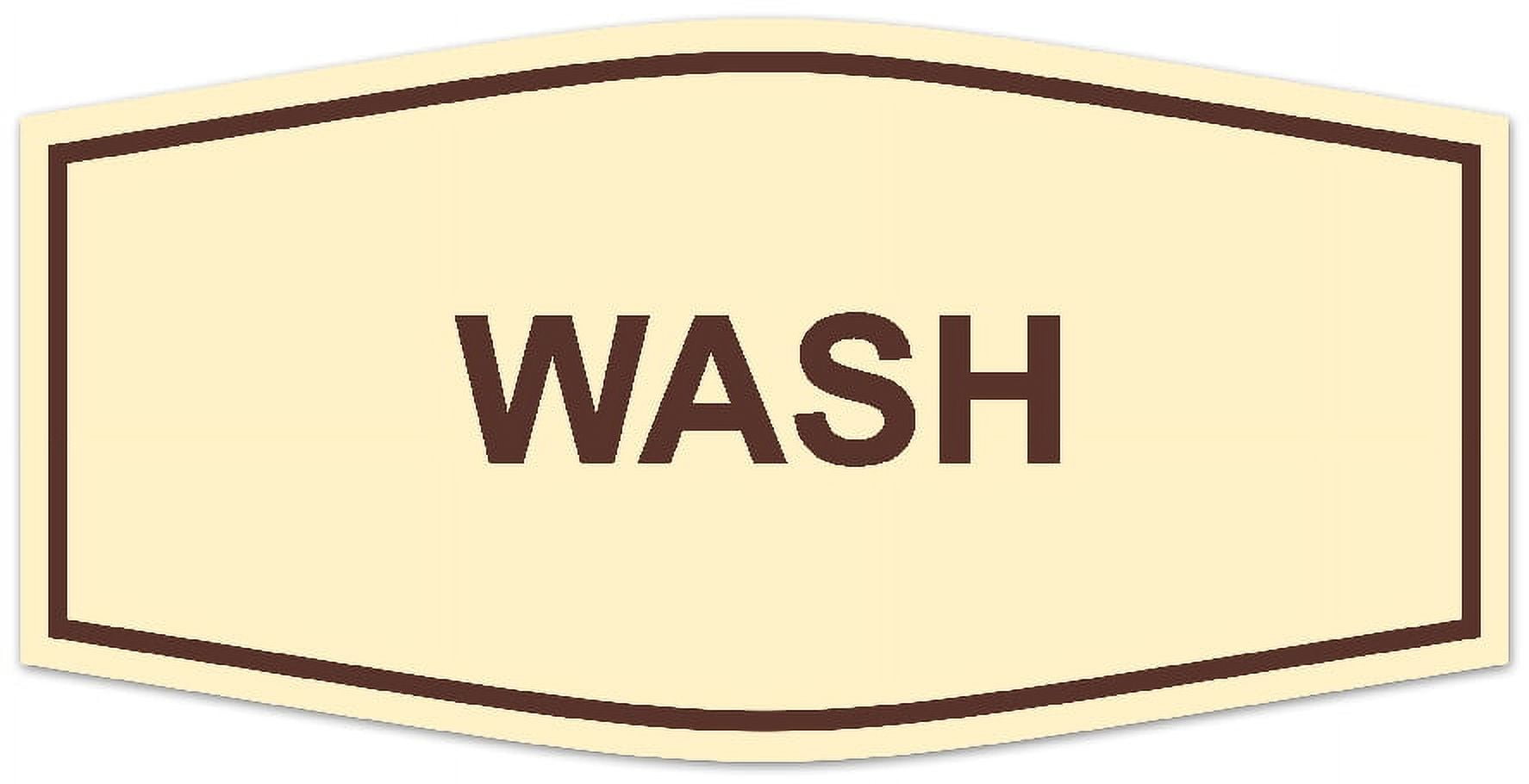 Signs ByLITA Fancy Wash Sign - Laser-Engraved Lettering | Durable ABS ...