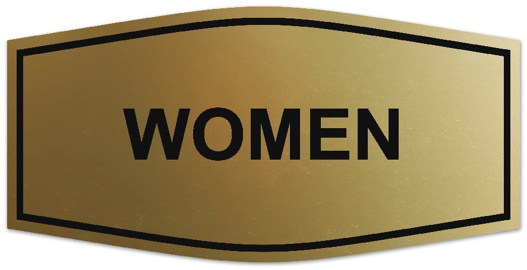 Signs ByLITA Fancy Women Men Restroom Sign - Laser-Engraved Lettering ...