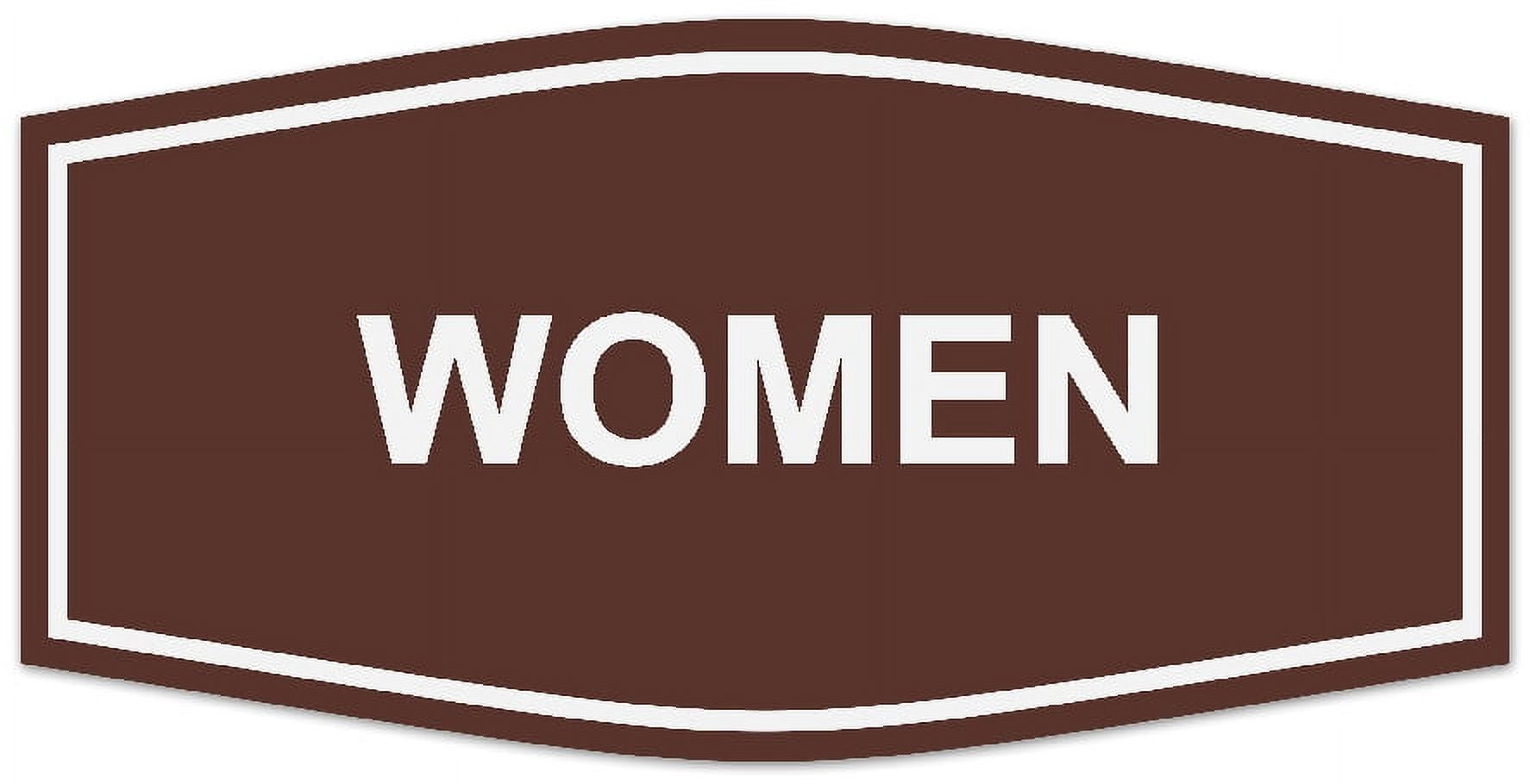 Signs ByLITA Fancy Women Men Restroom Sign - Laser-Engraved Lettering ...
