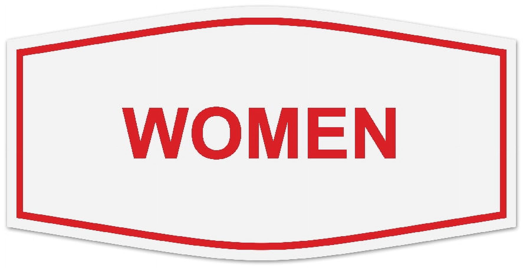 Signs ByLITA Fancy Women Men Restroom Sign - Laser-Engraved Lettering ...