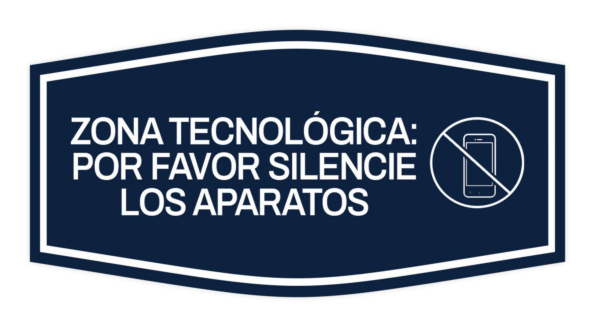 Signs ByLITA Fancy Zona Tecnologica: Por favor silencie los aparatos ...