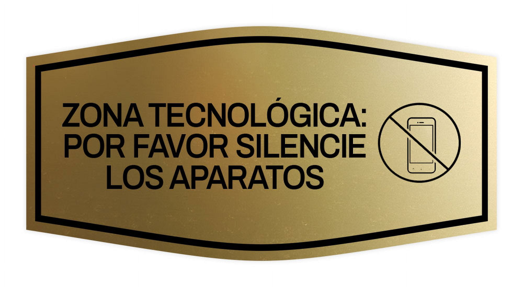 Signs ByLITA Fancy Zona Tecnologica: Por favor silencie los aparatos ...
