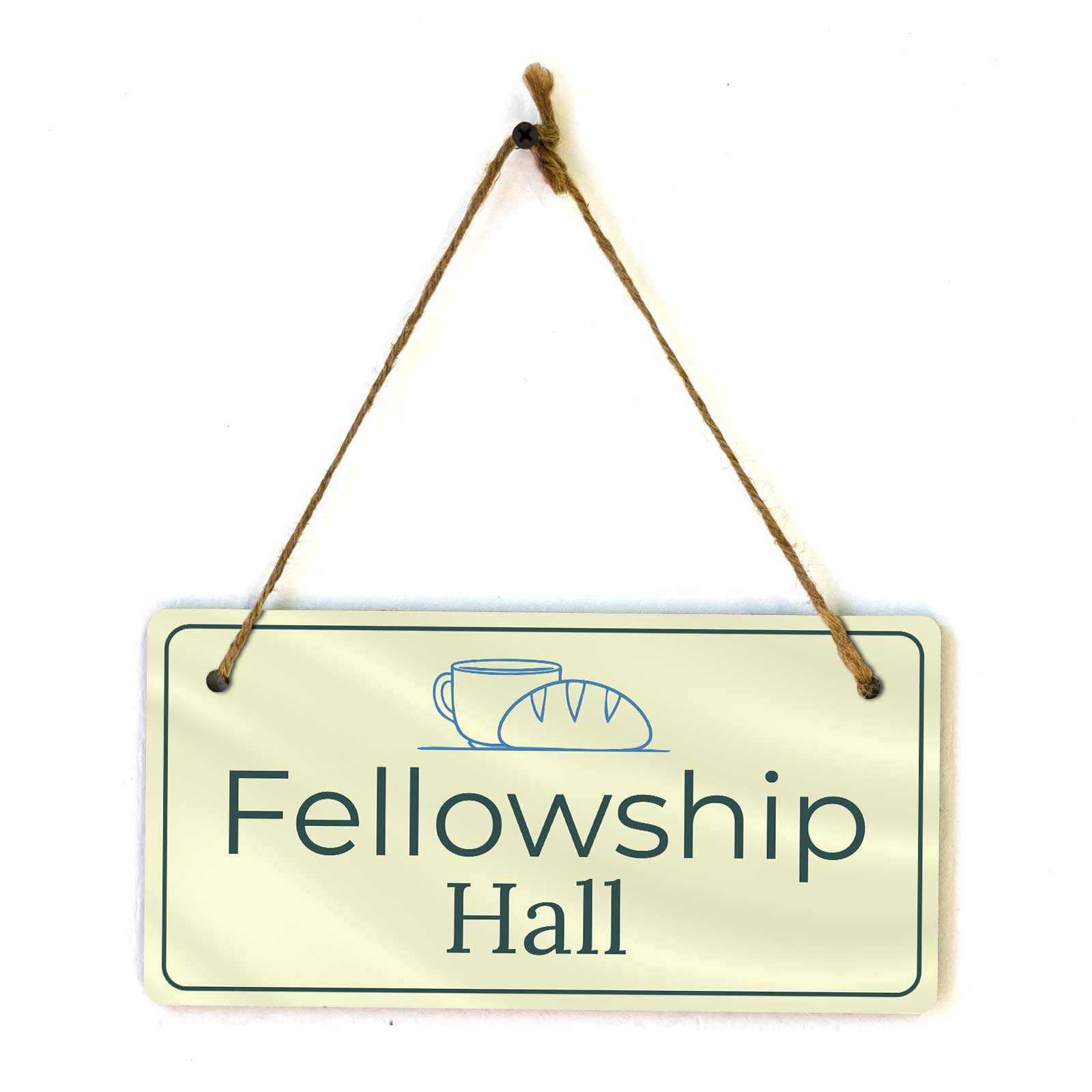 Signs ByLITA Fellowship Hall 5x10 Hanging Plus Wall or Door Sign ...