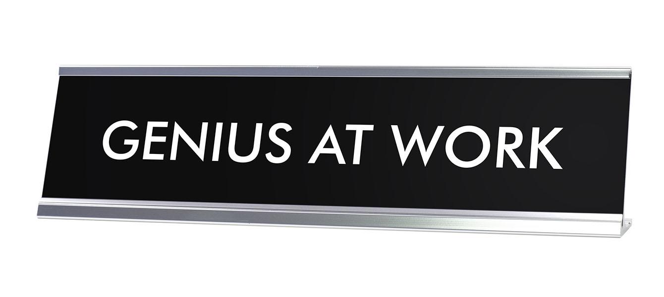 Signs ByLITA I DON'T WORK HERE Novelty Desk Sign - Walmart.com