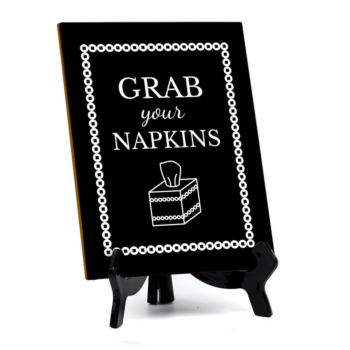 Signs ByLITA Grab Your Napkins Table Sign with Acrylic Stand (6x8 ...