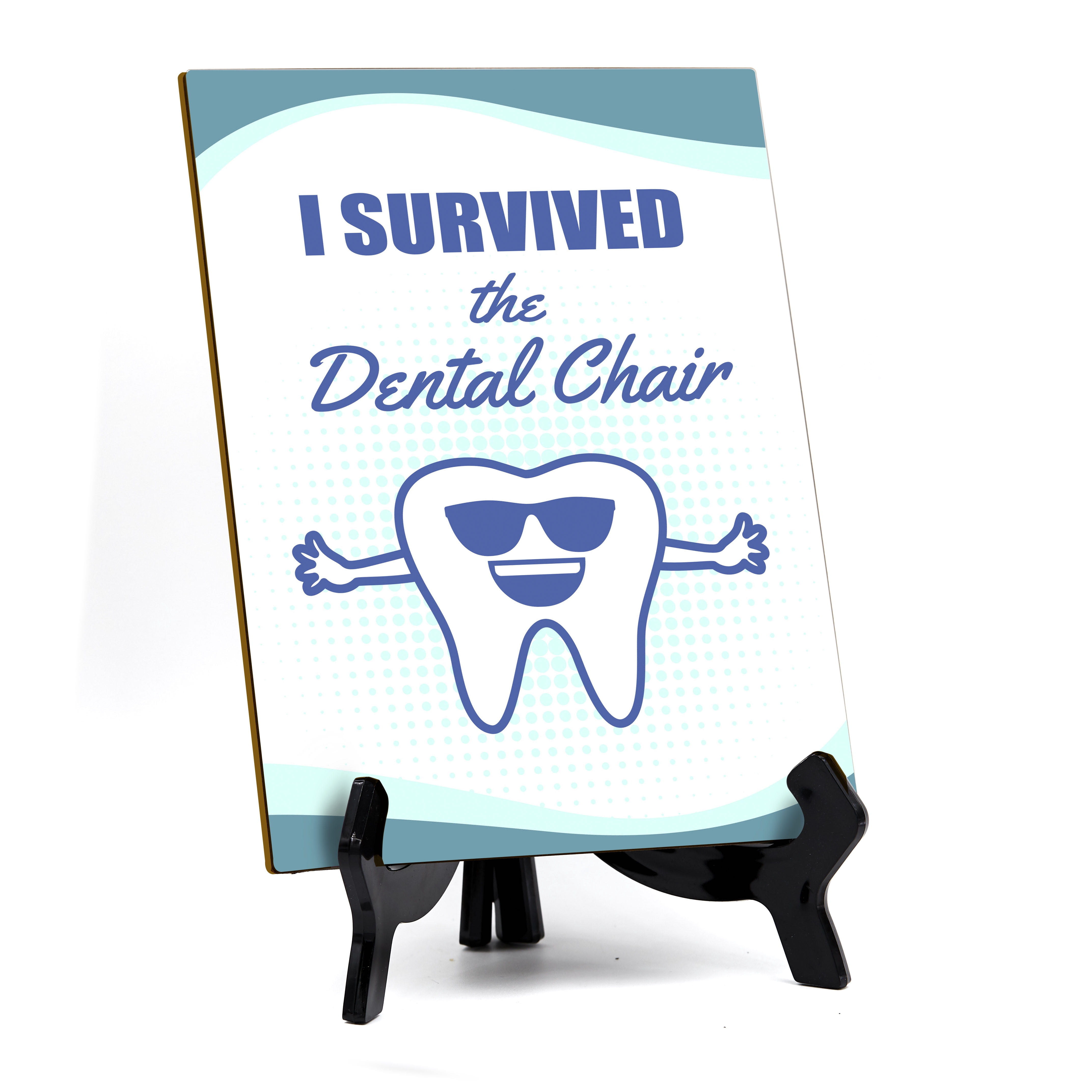 Signs ByLITA I Survived The Dental Chair Dental Office Decor, Table ...