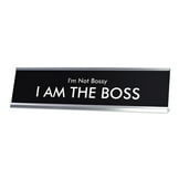 Signs ByLITA I AM NOT BOSSY I'M MOTIVATIONAL Novelty Desk Sign ...