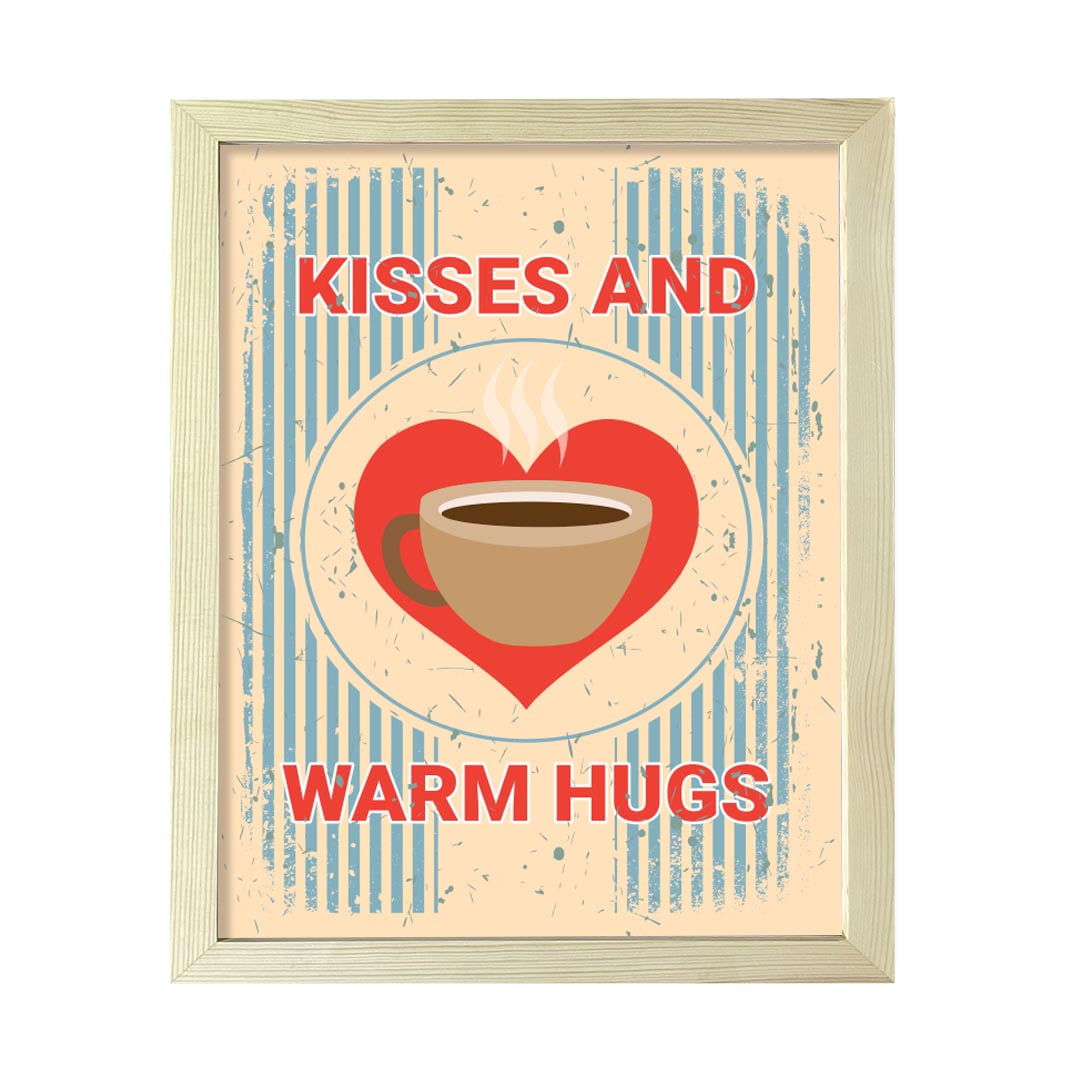 Signs ByLITA Kisses and Warm Hugs, UNFRAMED Print, 11 x 14 ...