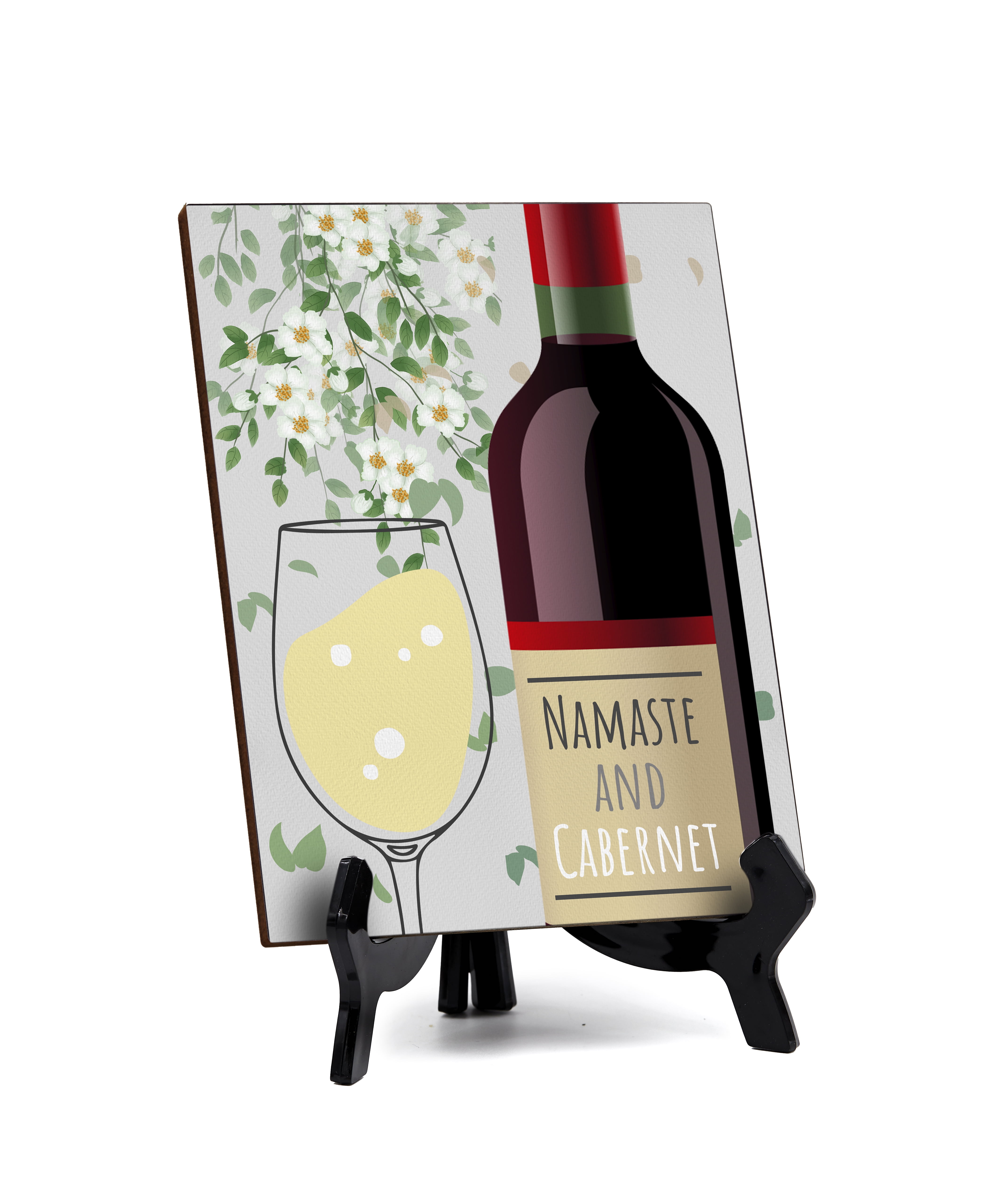 Signs ByLITA Namaste and Cabernet, Table Sign with Acrylic Stand (6x8 ...