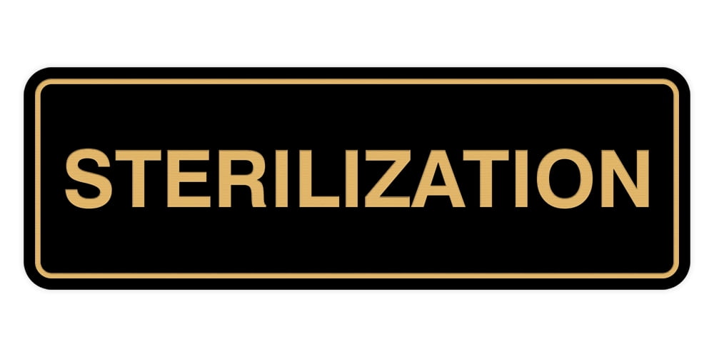 Signs ByLITA New Standard Sterilization Sign (Black Gold) - Large ...