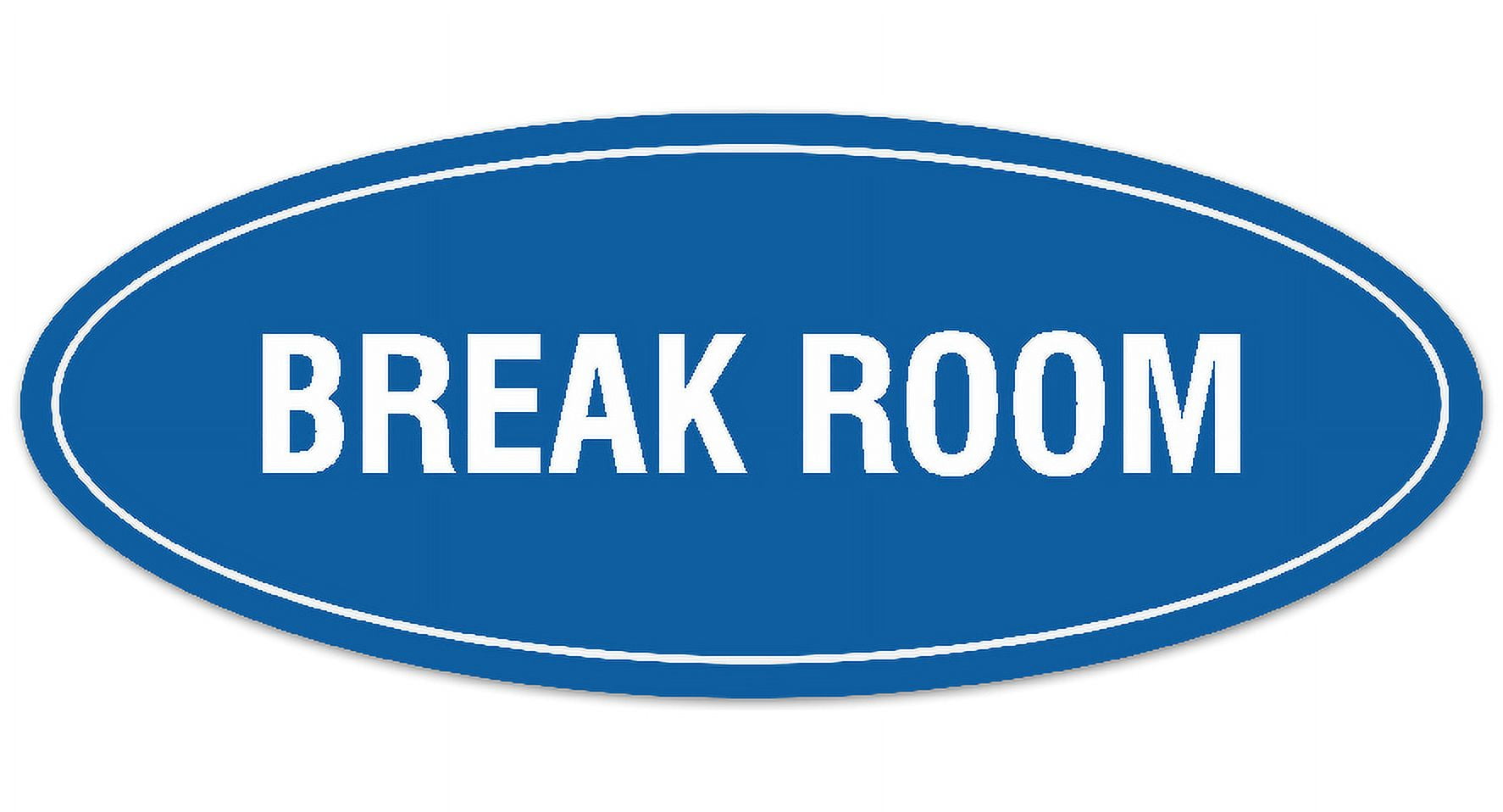 Signs ByLITA Oval Break Room Sign - Laser-Engraved Lettering | Durable ...