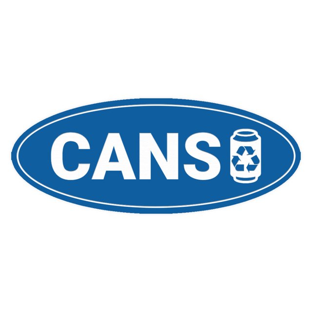 Signs ByLITA Oval Cans Sign - Laser-Engraved Lettering | Durable ABS ...