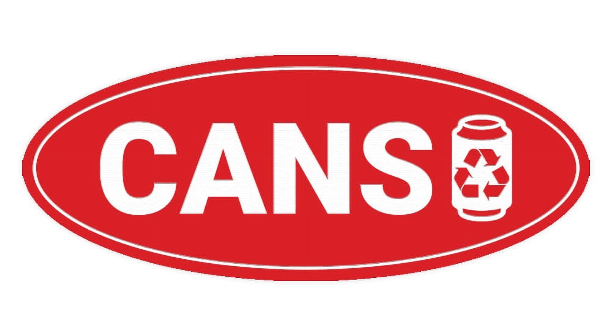 Signs ByLITA Oval Cans Sign - Laser-Engraved Lettering | Durable ABS ...