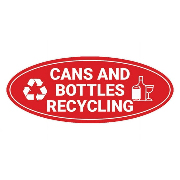 Cans And Bottles Only Sign