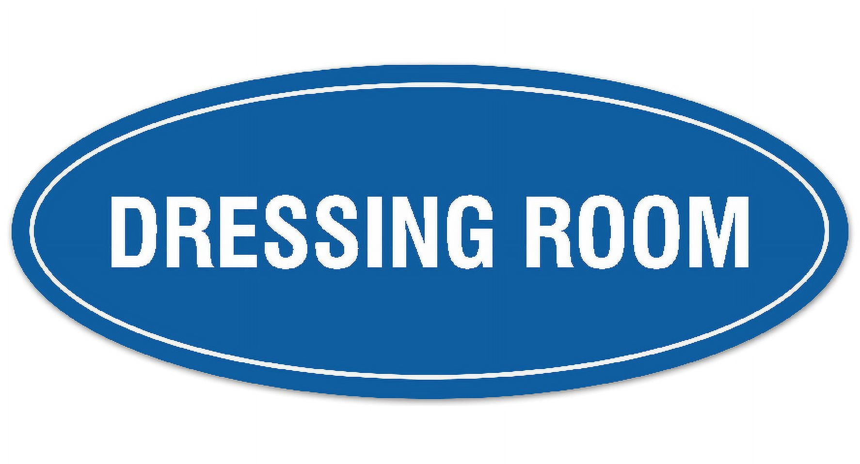 Signs ByLITA Oval DRESSING ROOM Sign - Laser-Engraved Lettering ...