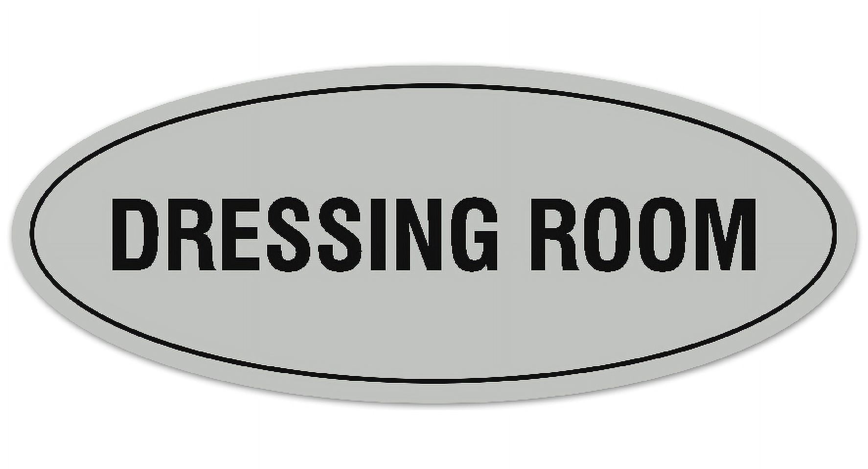 Signs ByLITA Oval DRESSING ROOM Sign - Laser-Engraved Lettering ...
